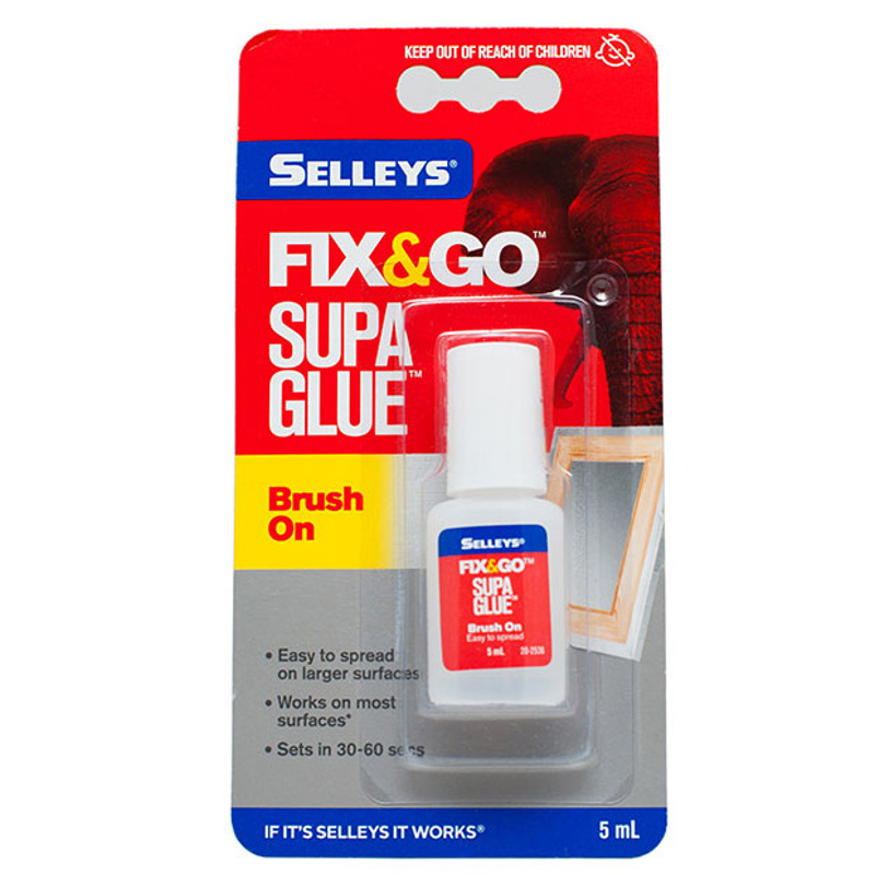 Selleys Fix&Go Brush On Supa Glue - Selleys Selleys Fix&Go Brush On Supa Glue - Selleys